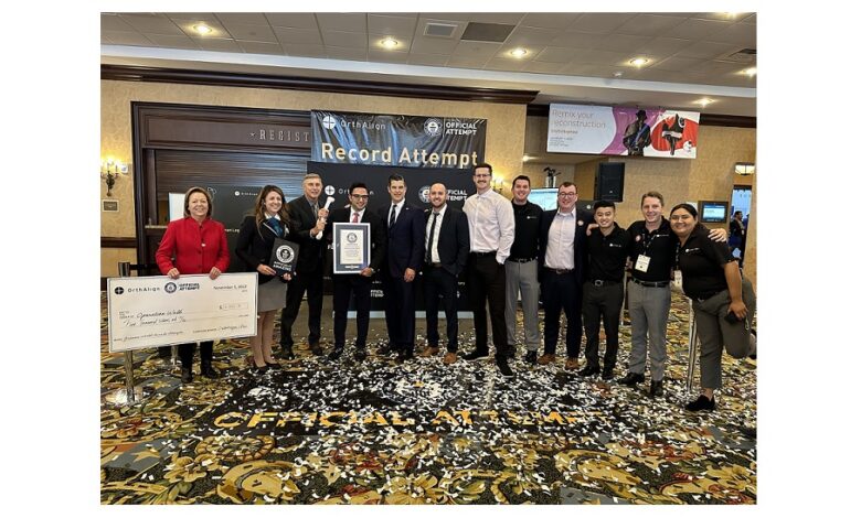 The Game's Afoot OrthAlign Inc., Sets a Guinness World Record at AAHKS ...